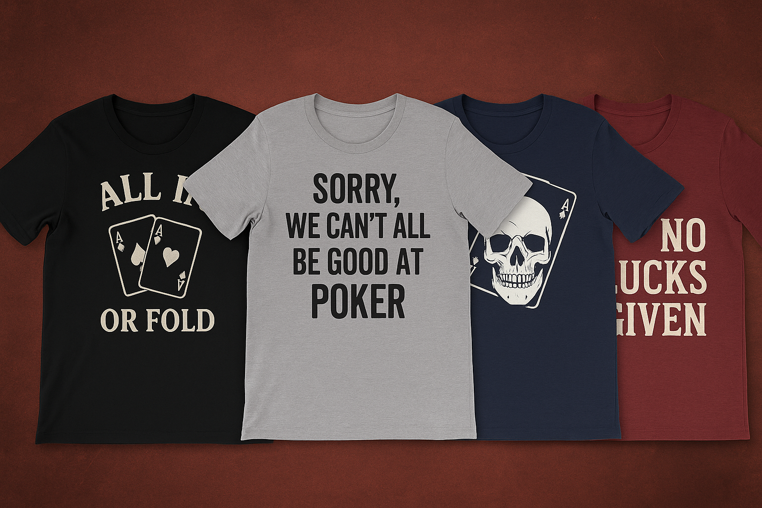 Poker T-Shirts – Bold Designs for Players, Dealers & Fans – No Lucks ...